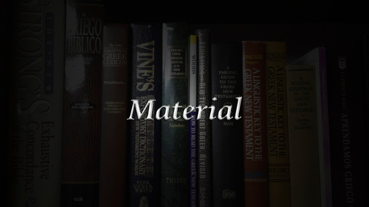 Material – Através de las Escrituras