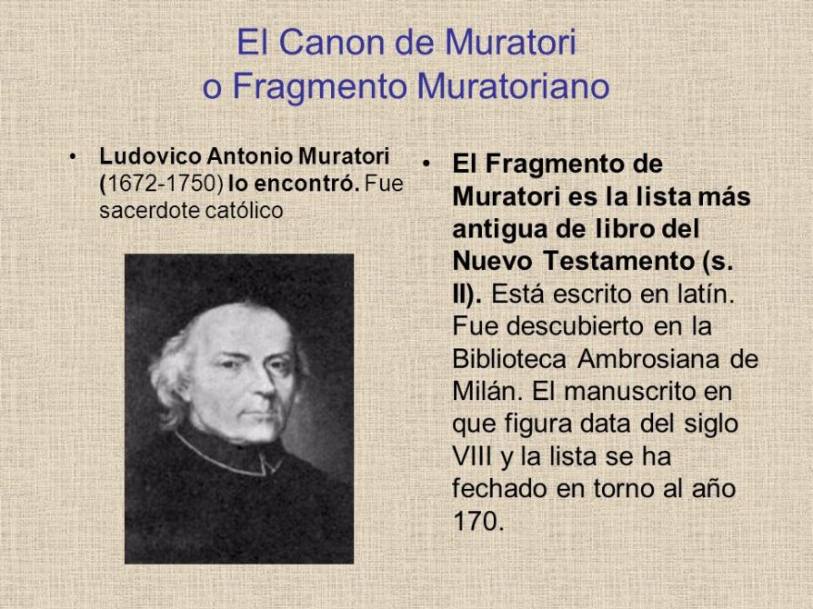 Fragmento Muratori: ¿Cuál es su importancia? – Através de las Escrituras