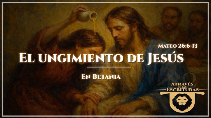 El ungimiento de Jesús en Betania (Mt 26:6-13) – Através de las Escrituras